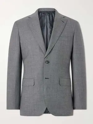 Brioni Plume Wool-twill Suit Jacket - Gray