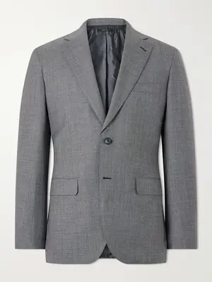 Brioni Plume Wool-twill Suit Jacket - Gray