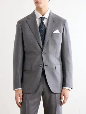 Brioni Plume Wool-twill Suit Jacket