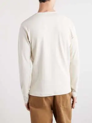 LEMAIRE Henley Ribbed Cotton T-shirt