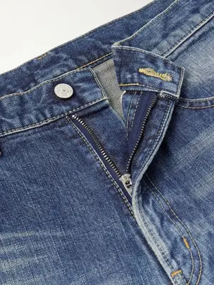 BEAMS Straight-leg Distressed Jeans