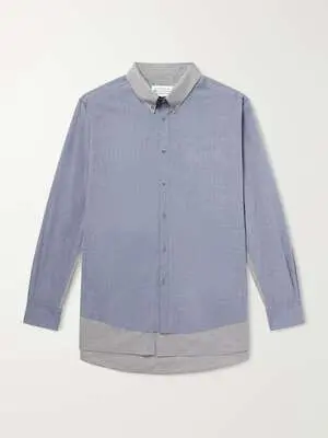 MAISON MARGIELA Double Checked Cotton-poplin Shirt