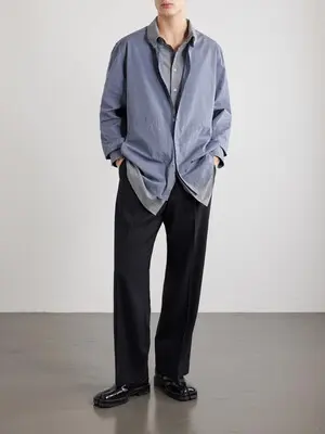 MAISON MARGIELA Double Checked Cotton-poplin Shirt
