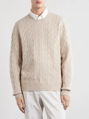 Ralph Lauren Purple Label Cashmere Cable-knit Sweater