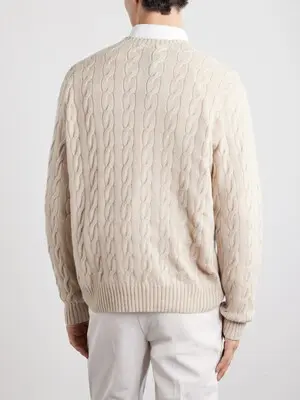 Ralph Lauren Purple Label Cashmere Cable-knit Sweater