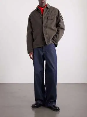 Stone Island Garment-dyed Panama Cotton-canvas Jacket