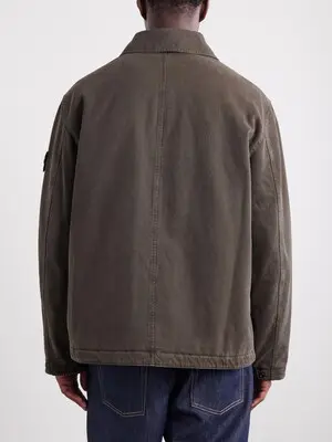 Stone Island Garment-dyed Panama Cotton-canvas Jacket