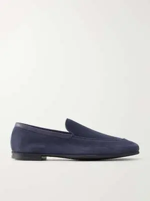John Lobb Tyne Ii Suede Loafers - Navy