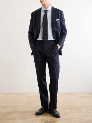 Brioni Cutaway-collar Cotton Shirt