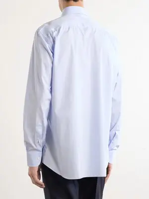 Brioni Cutaway-collar Cotton Shirt