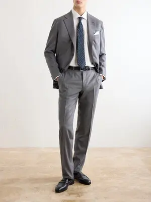 Brioni Cutaway-collar Cotton Shirt