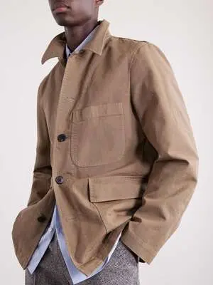 Dries Van Noten Braxton Garment-dyed Cotton Jacket