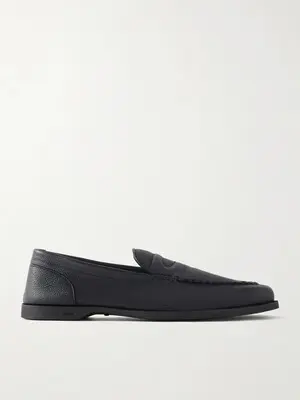 John Lobb Pace Full-grain Leather Loafers