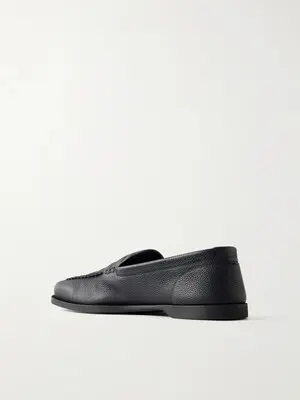 John Lobb Pace Full-grain Leather Loafers