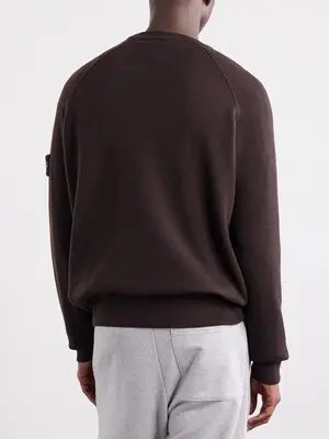 Stone Island Virgin Wool-blend Sweatshirt - Brown
