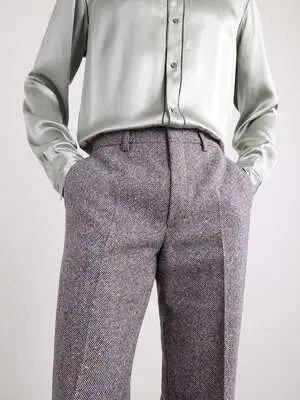 Dries Van Noten Panvel Straight-leg Wool-twill Trousers