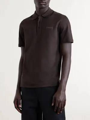 Givenchy Logo-appliquéd Cotton-piquéd Polo Shirt