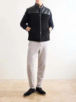 Brioni Leather-trimmed Suede Gilet
