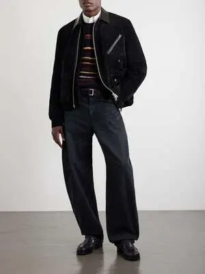 Sacai Wide-leg Belted Jeans
