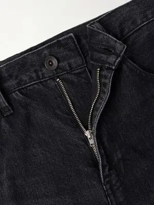 Sacai Belted Wide-leg Tapered Jeans