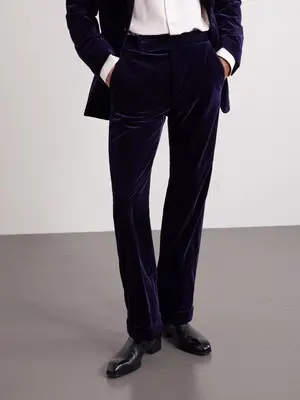 TOM FORD Atticus Straight-leg Velvet Suit Trousers