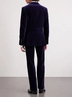 TOM FORD Atticus Straight-leg Velvet Suit Trousers