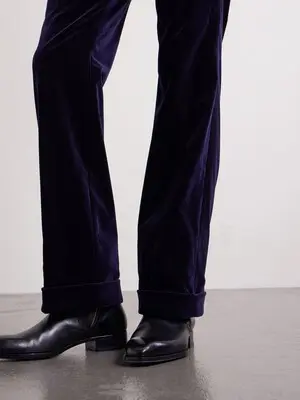 TOM FORD Atticus Straight-leg Velvet Suit Trousers