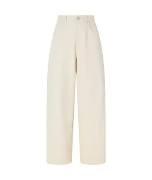 RÓHE Berber Barrel-leg Jeans - Neutrals