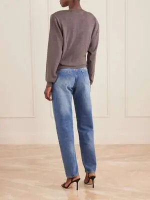 Magda Butrym Knotted Cropped Wool Sweater