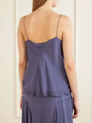KALLMEYER Zia Draped Silk Camisole