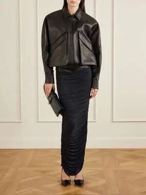 Magda Butrym Textured-leather Biker Jacket