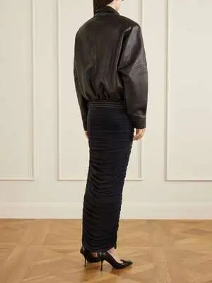 Magda Butrym Textured-leather Biker Jacket
