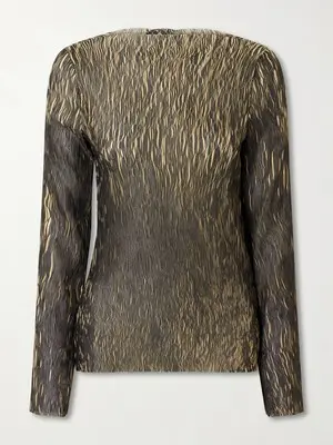 LIBEROWE Two-tone Plissé Blouse