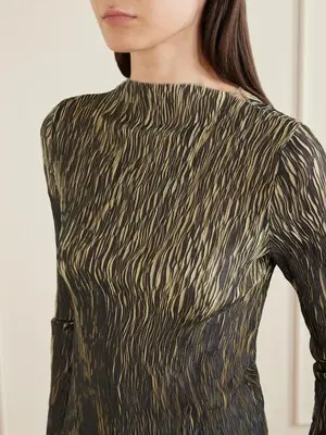 LIBEROWE Two-tone Plissé Blouse