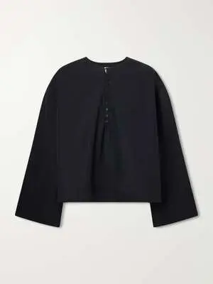 KALLMEYER Marguerite Cotton-poplin Blouse - Black