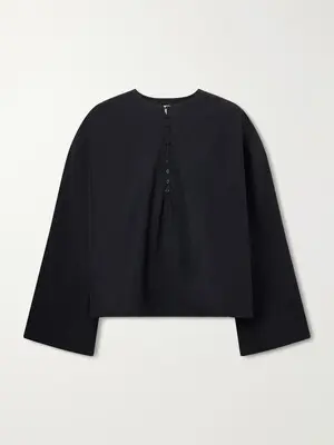 KALLMEYER Marguerite Cotton-poplin Blouse - Black