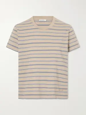 KALLMEYER Kenzie Striped Cotton-jersey T-shirt - Neutrals