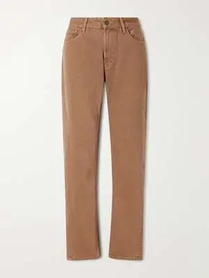 KALLMEYER Adina Low-rise Straight-leg Jeans - Brown