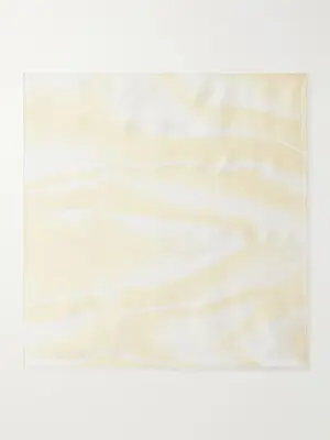 KALLMEYER Oil Moire Printed Silk-twill Scarf