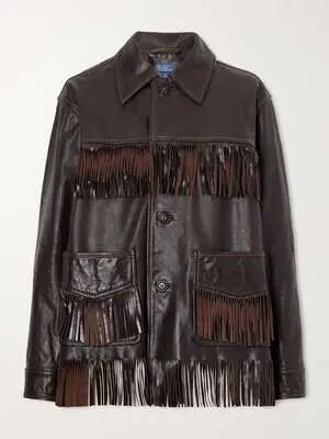 Polo Ralph Lauren Fringed Leather Jacket
