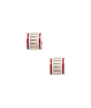 ROXANNE ASSOULIN The Crimp Chubby Two-tone Earrings - Gold