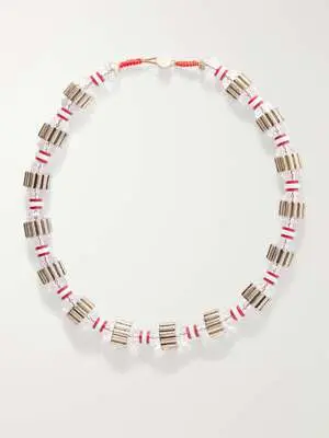 ROXANNE ASSOULIN The Crimp Beaded Gold-tone Necklace - Multi