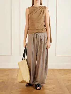 KALLMEYER Floriana Draped Jersey Blouse