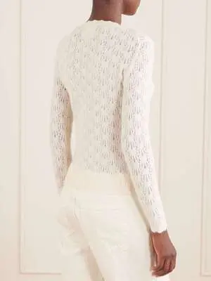 MARANT ETOILE Obeline Wool-blend Chrochet Sweater