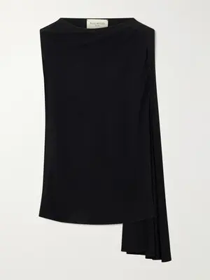 KALLMEYER Floriana Ruched Jersey Tank - Black