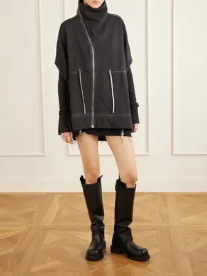 Rick Owens Leather Knee-high Boots
