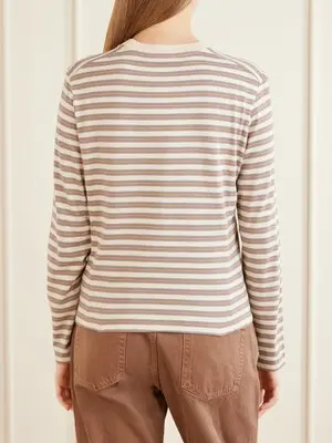 KALLMEYER Wynn Striped Cotton-jersey T-shirt