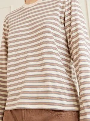 KALLMEYER Wynn Striped Cotton-jersey T-shirt