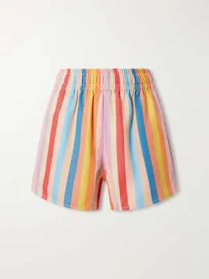 MARRAKSHI LIFE Striped Cotton-blend Shorts - Multi