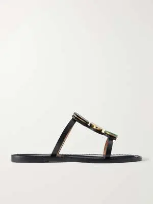 AMANU The Matobo Embellished Leather Sandals